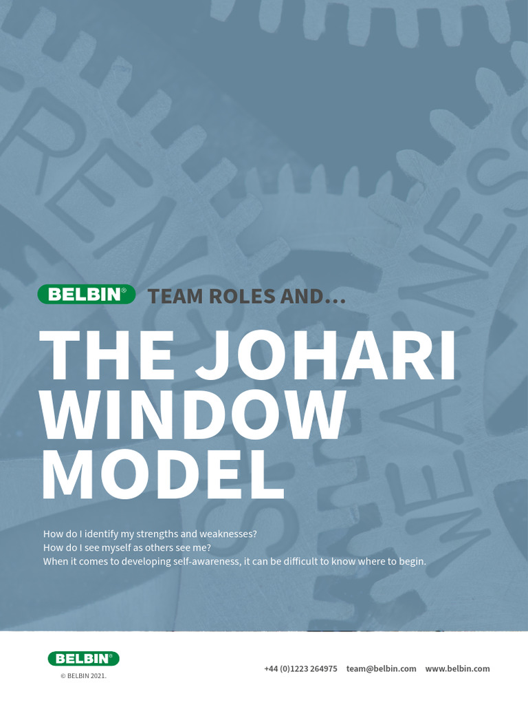 Belbin Team Roles The Johari Window Workbook | PDF | Psychology ...