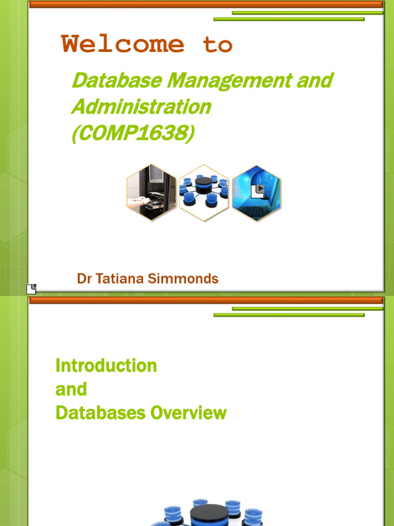 COMP1638 L1 Overview | PDF | Databases | Relational Database
