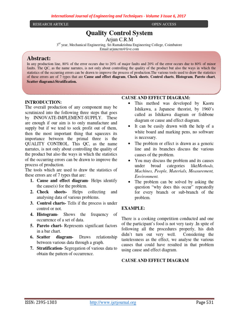 Quality Control System | PDF | Histogram | Skewness