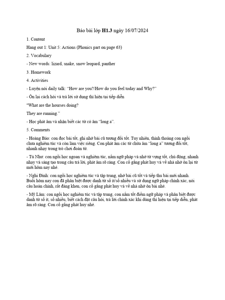 MCA2 Báo Bài 240716 - H1.3 | PDF