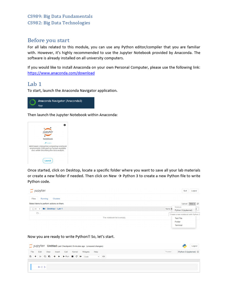 Lab 1 Pdf Python Programming Language Library Computing
