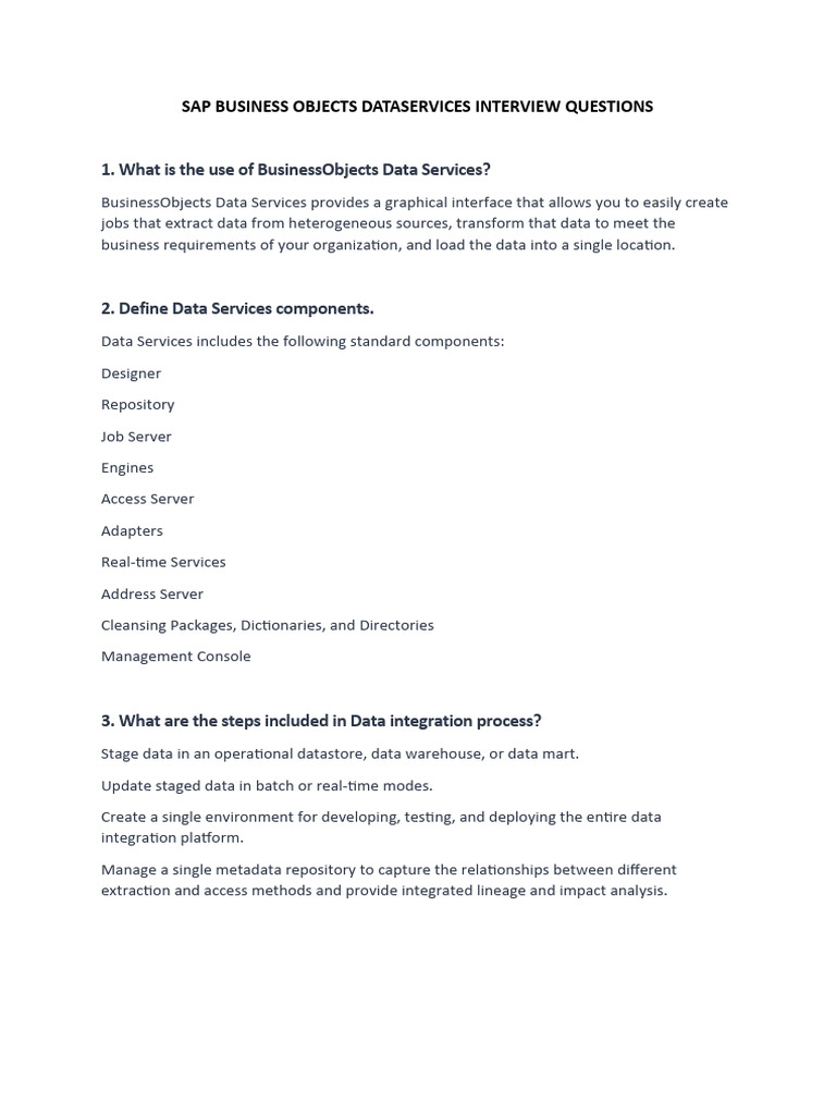 Sap Bods Interview Questions | PDF | Table (Database) | Metadata
