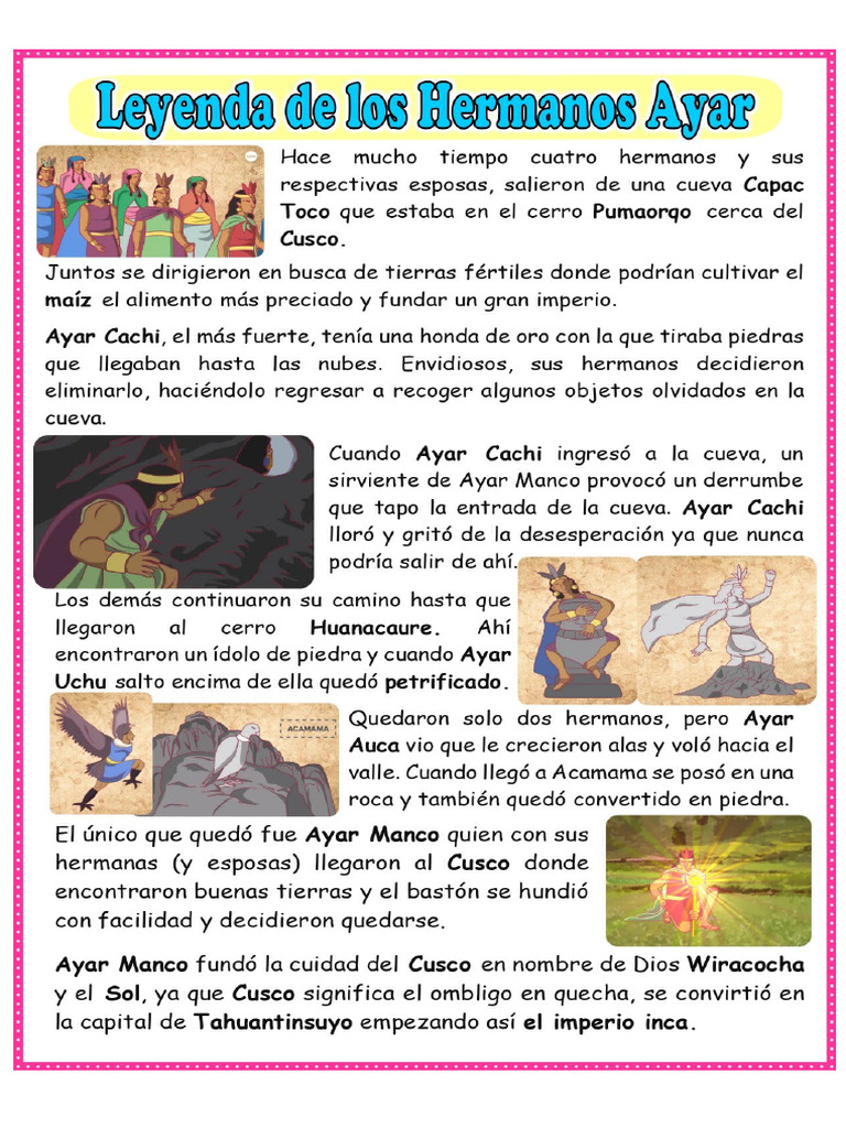 Leyenda de los hermanos Ayar | PDF Leyenda de los hermanos Ayar | PDF