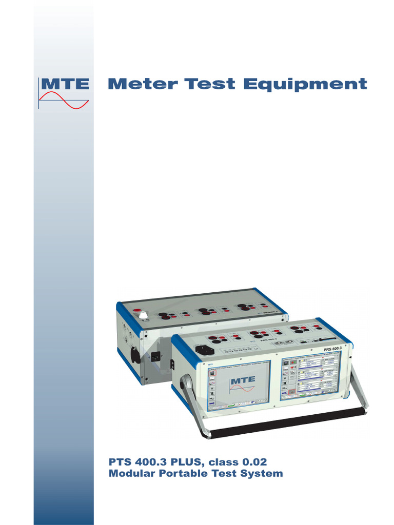 Modular Portable Test System PTS 400.3 | PDF | Databases | Sql