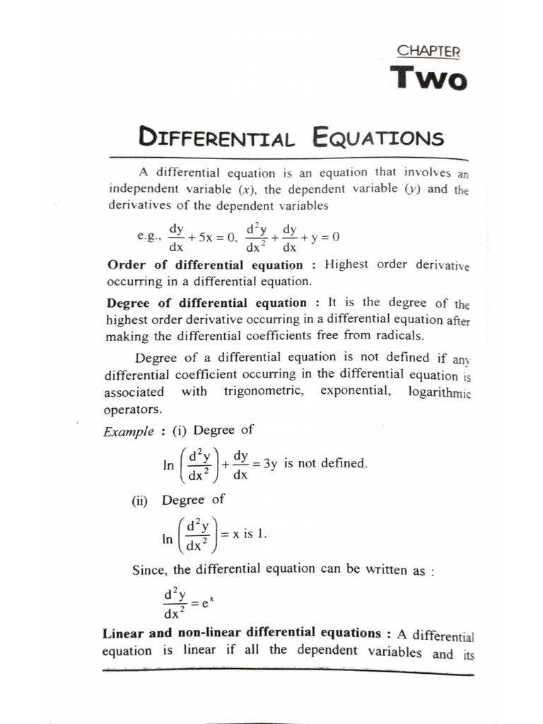 Differential Equations | PDF
