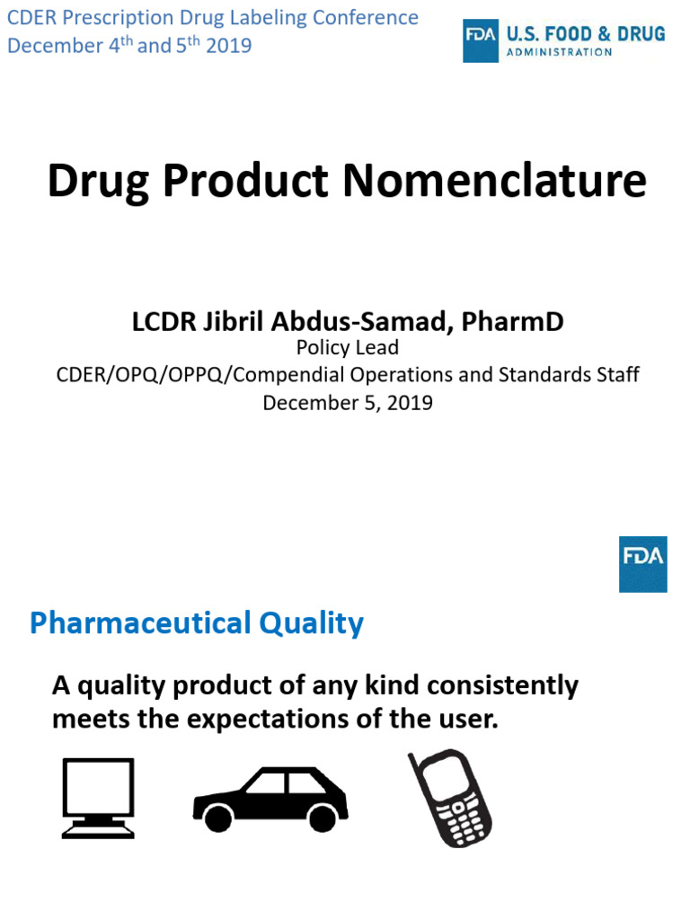 Drug Product Nomenclature (2019 Presentation) | PDF | Tablet (Pharmacy ...