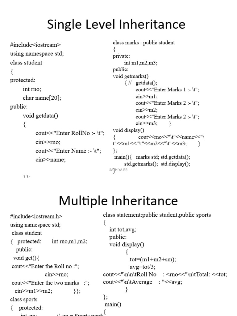 Inheritance 1 | PDF | Computer Programming