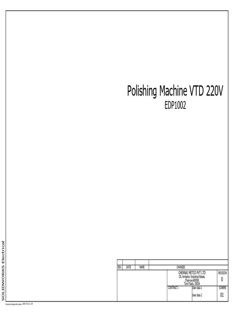 Circuit Diagram Polishing Machine VTD | Download Free PDF ...