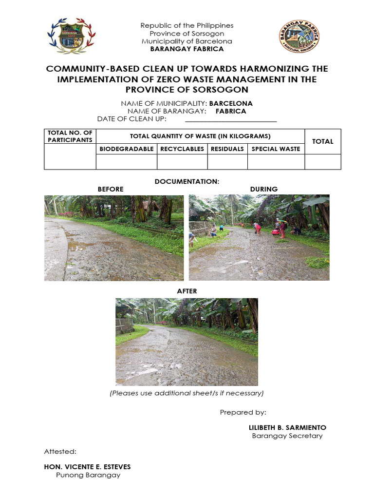Sorsogon Zero Waste Management Cleanup | PDF | Economy And The Environment