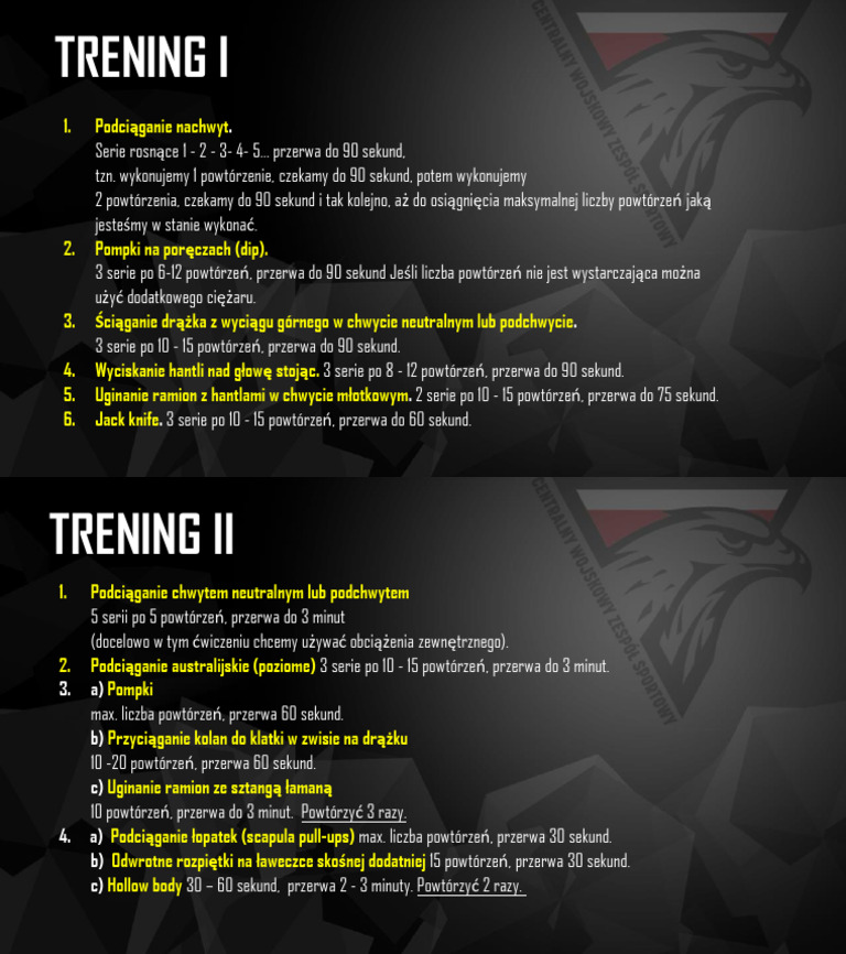 Trening I I II | PDF