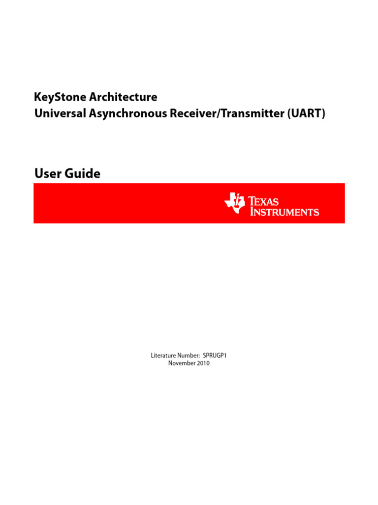 UART - Specification by Texas Instruments | PDF | Computing | Data ...