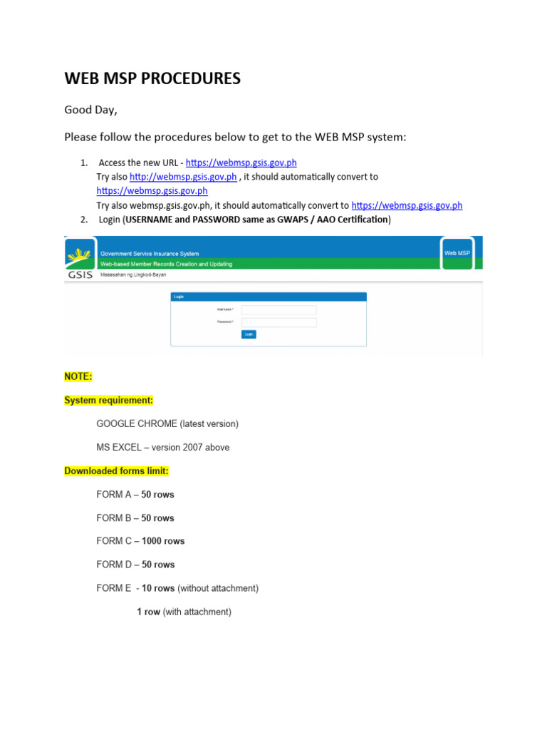 Web MSP Sample | Download Free PDF | Computer File | Microsoft Excel