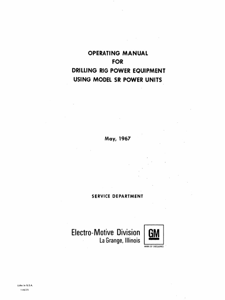 Drill Rig Operators Manual - 1ed - 1967 | PDF | Horsepower | Vehicles