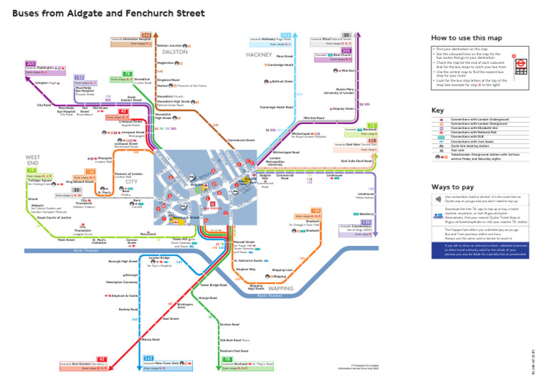 Aldgate & Fenchurch Bus Guide | PDF | Transport Infrastructure | Rail ...