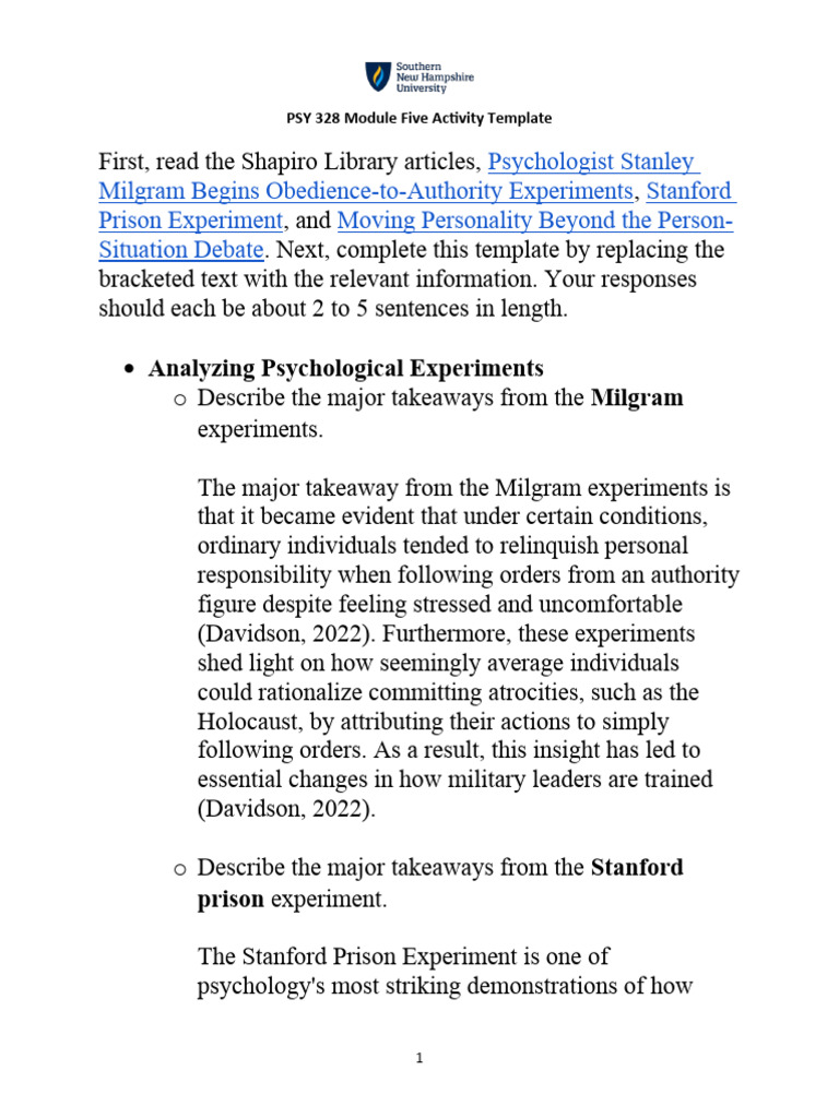 Person-Situation Debate Analysis | PDF | Extraversion And Introversion ...