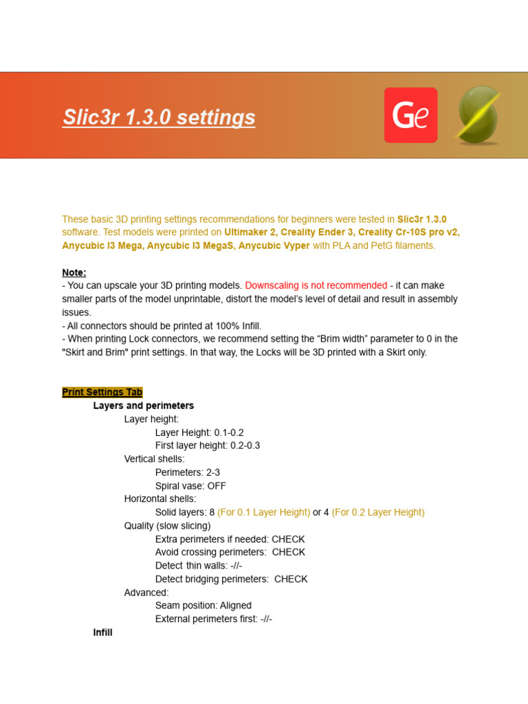 2293-Slic3r Settings Zhudtl | PDF | 3 D Printing | Extrusion