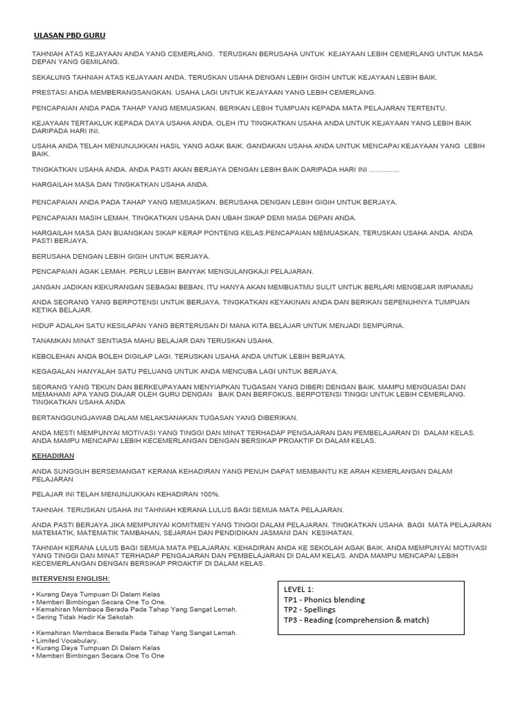 Ulasan PBD Guru | PDF