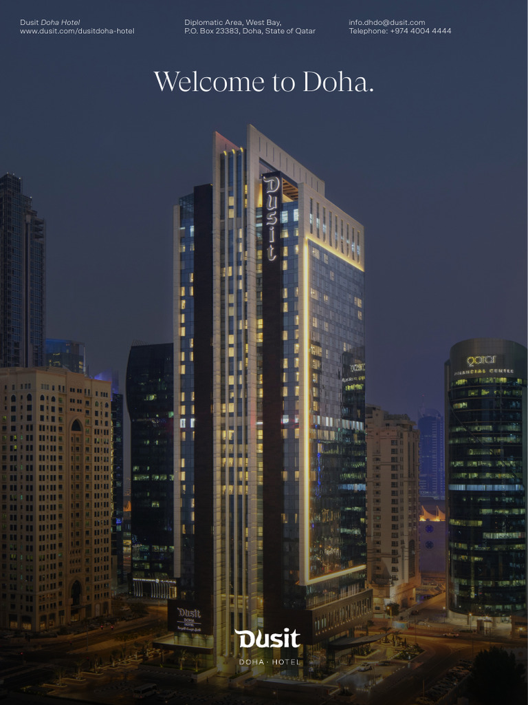 Hotel Brochure - Dusit Doha Hotel | PDF | Hotel | Restaurants