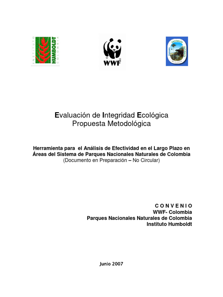 Propuesta Metodol Gica Integridad Final1 | PDF | Biodiversidad | Ecología