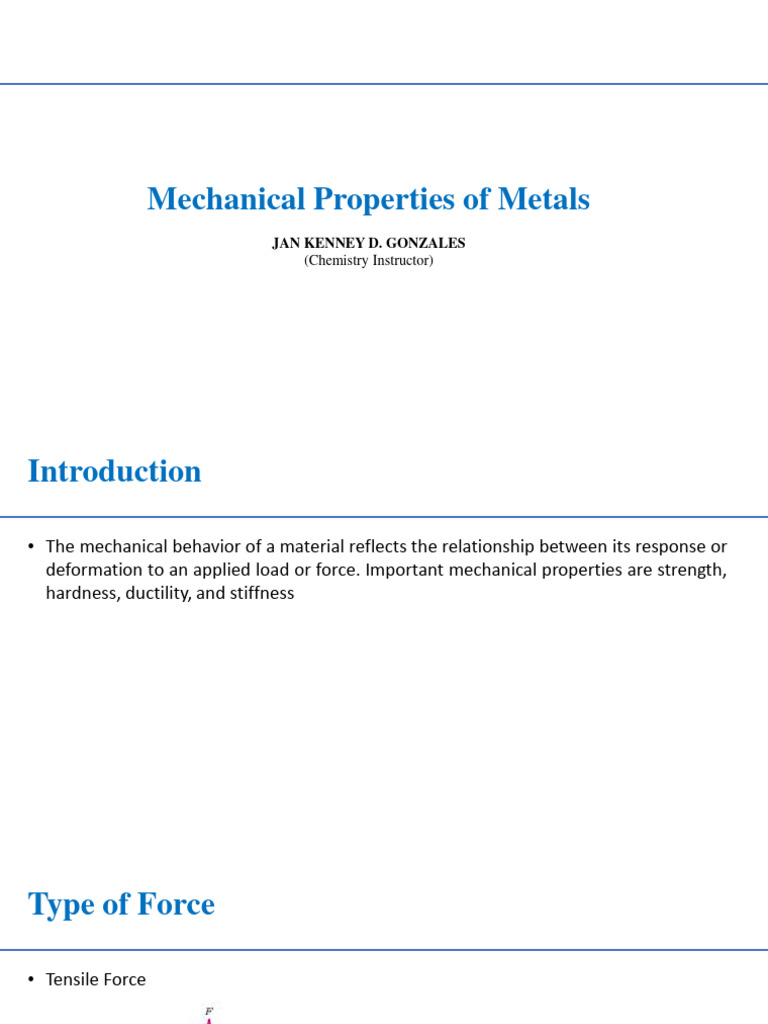 Chem-114-Mechanical-Properties-of-Metals-1 | PDF | Deformation ...