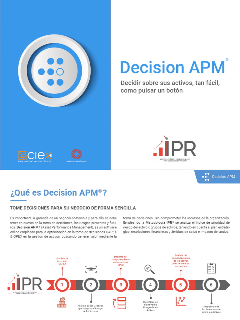 Brochure Decision Apm | PDF | Toma de decisiones | Transport Layer Security