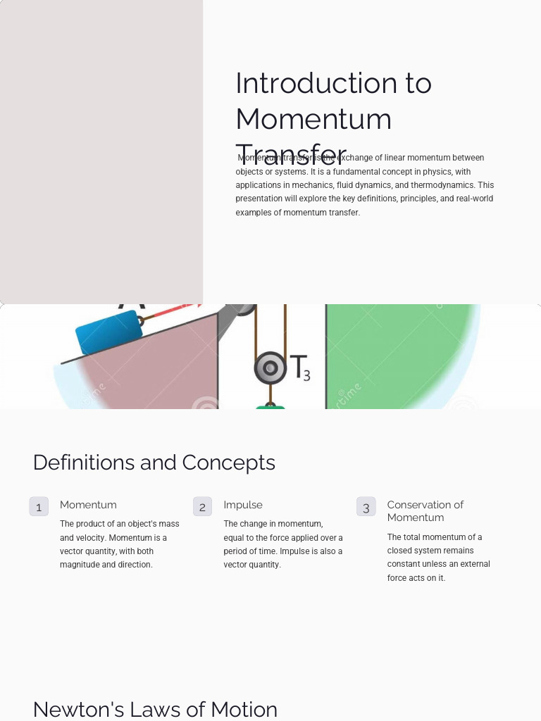 Understanding Momentum Transfer Principles | PDF | Momentum | Force