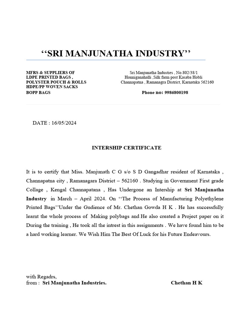 Sri Manjunatha Industry | PDF | Building Materials | Amorphous Solid