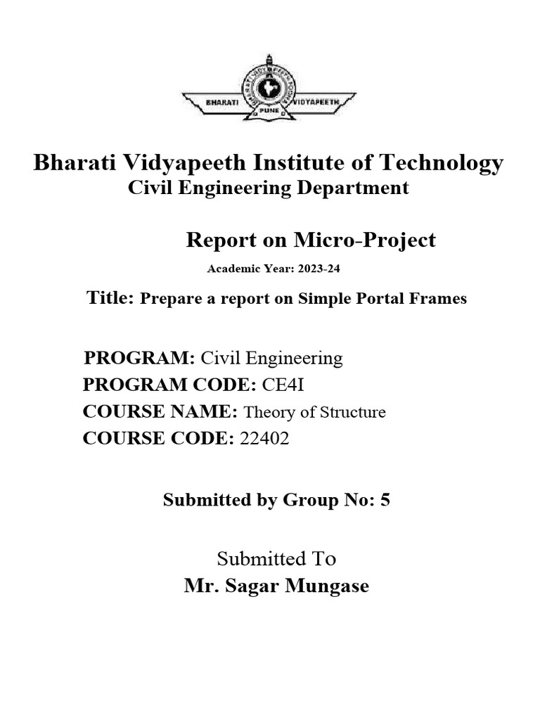Microproject Format Copy TOS 1234 | PDF | Beam (Structure) | Crane (Machine)