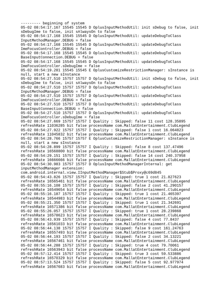 Mod Menu Log - Com - MallatEntertainment.ClubLegend | PDF | Logging | Software Development