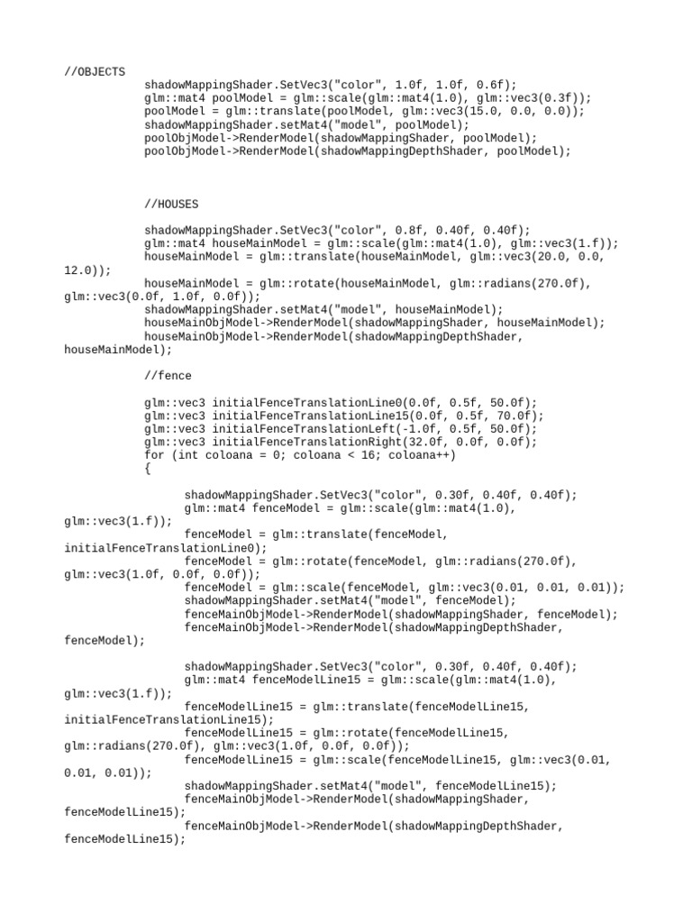 3D Object Rendering with Shadow Mapping | PDF | Teaching Methods & Materials | Computers