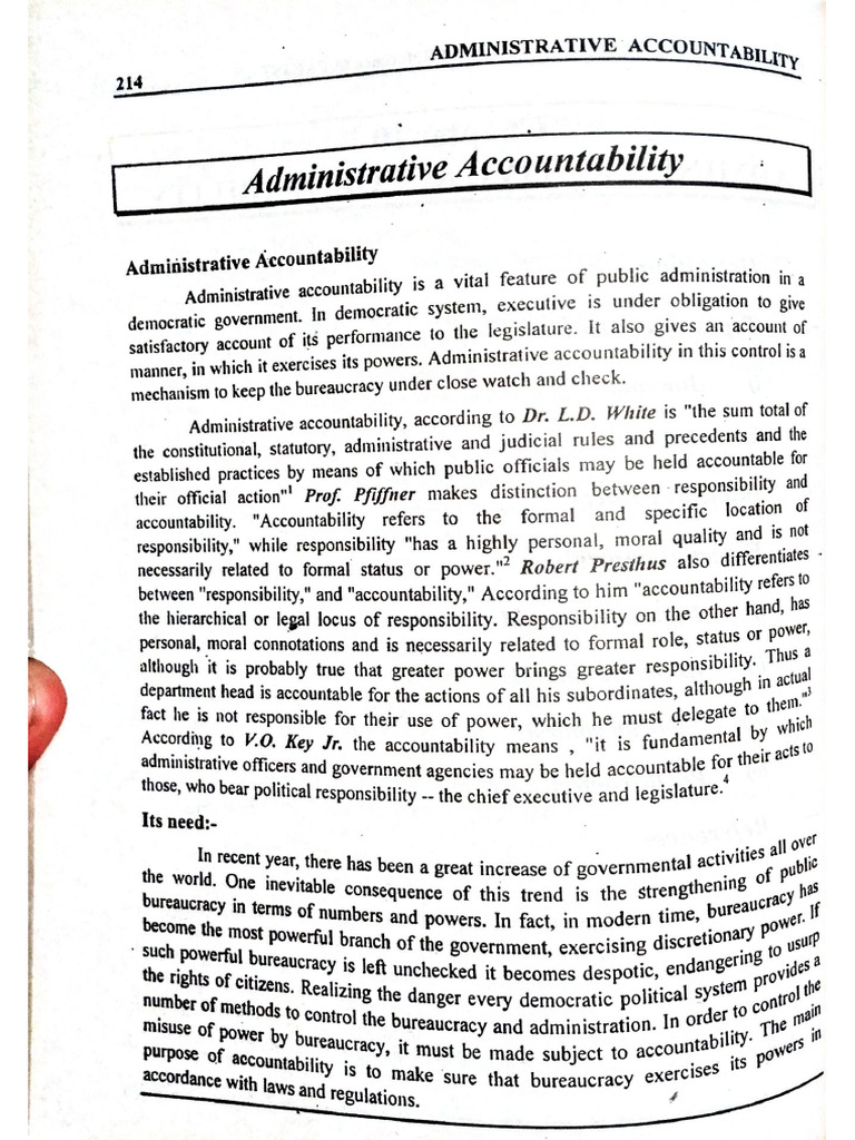 administrative accountability | PDF