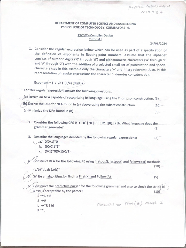 QP - CA1,2,3, Tut | PDF