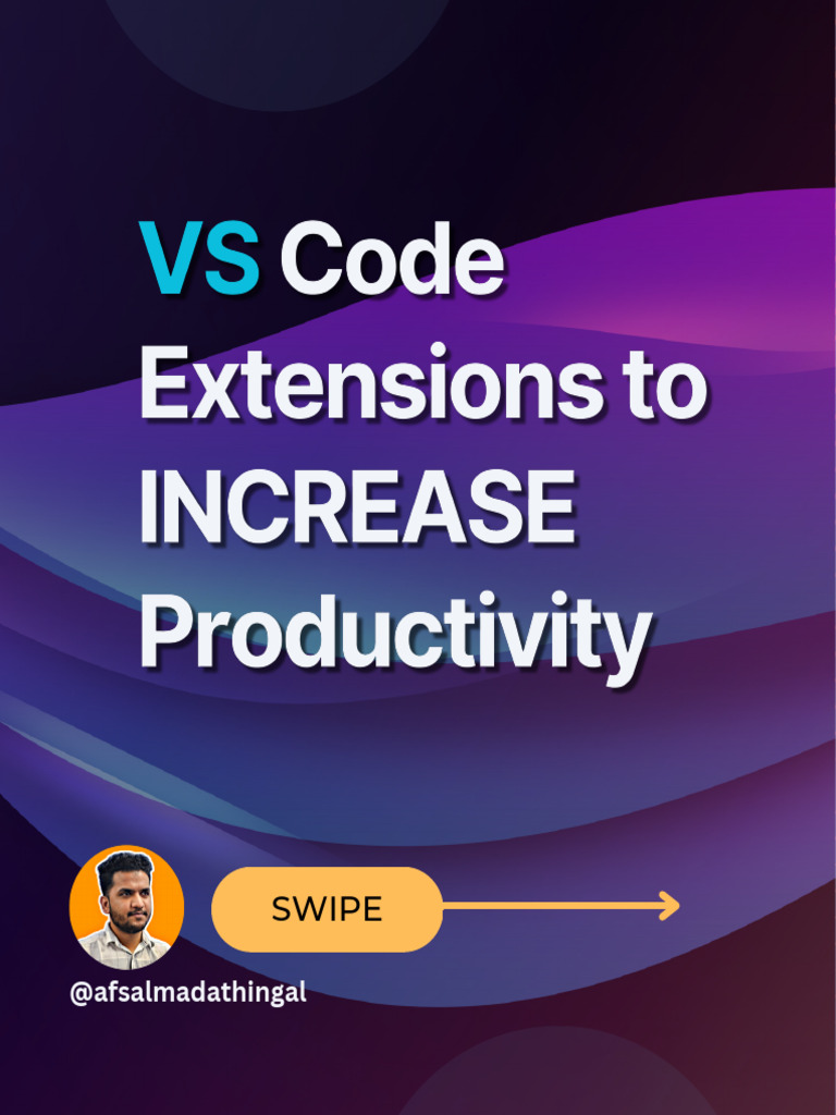 VS Code Extensions To INCREASE Productivity 1708446081 | PDF