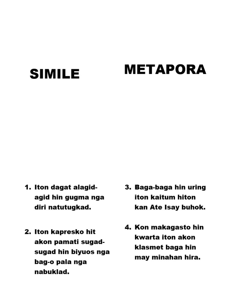 Simile | PDF