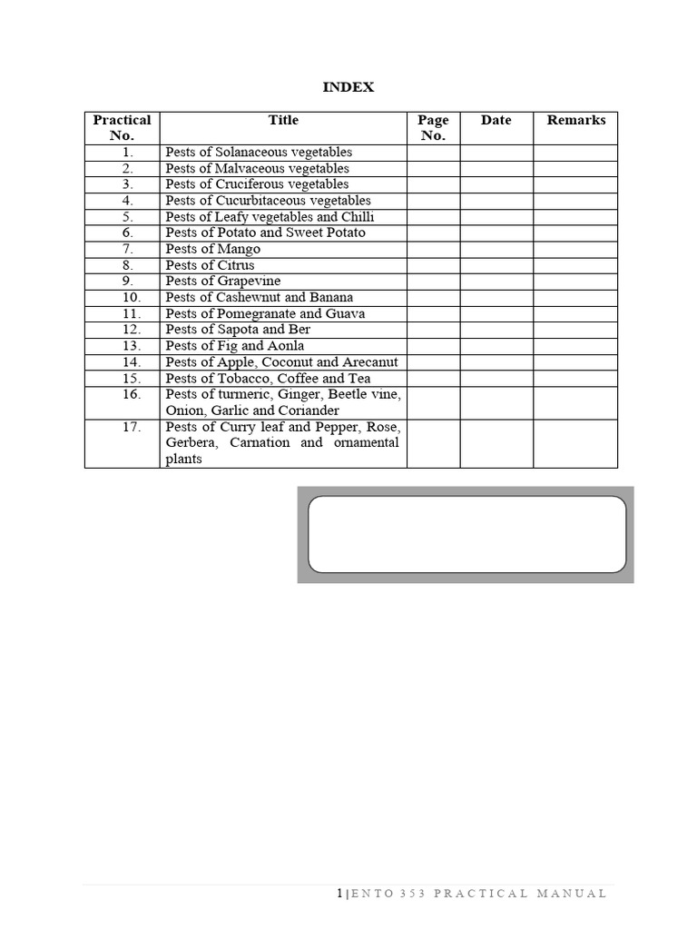Ento 243 Full Notes | PDF | Pupa | Pest (Organism)