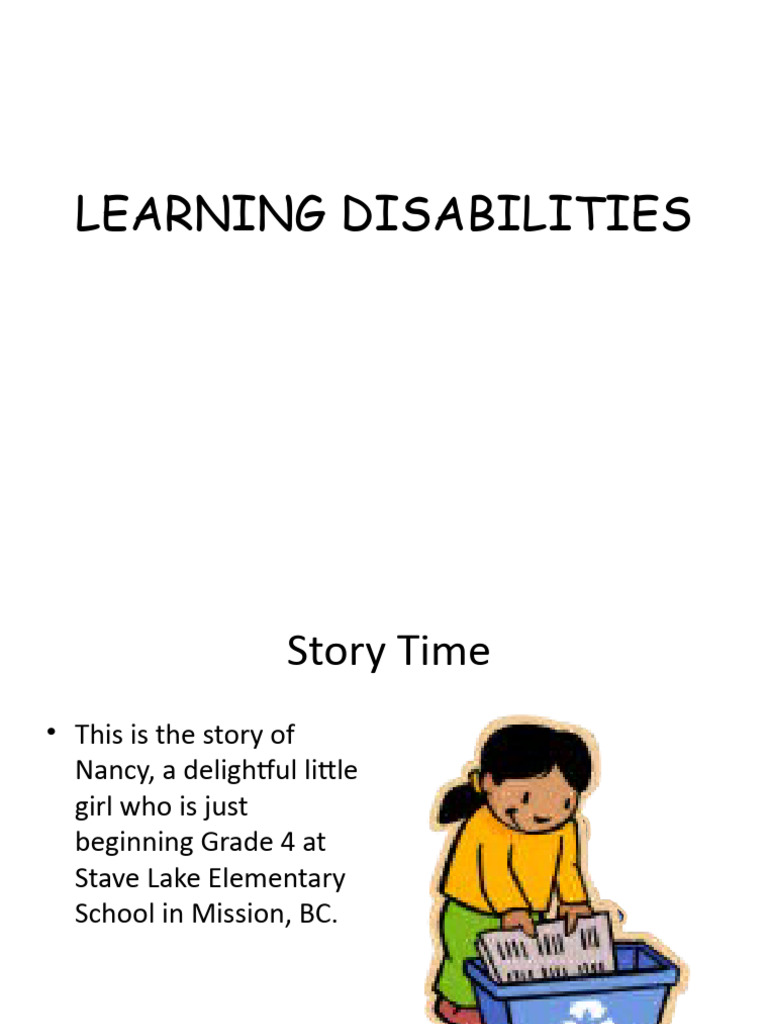 Learning Disabilities | PDF | Dyslexia | Learning Disability