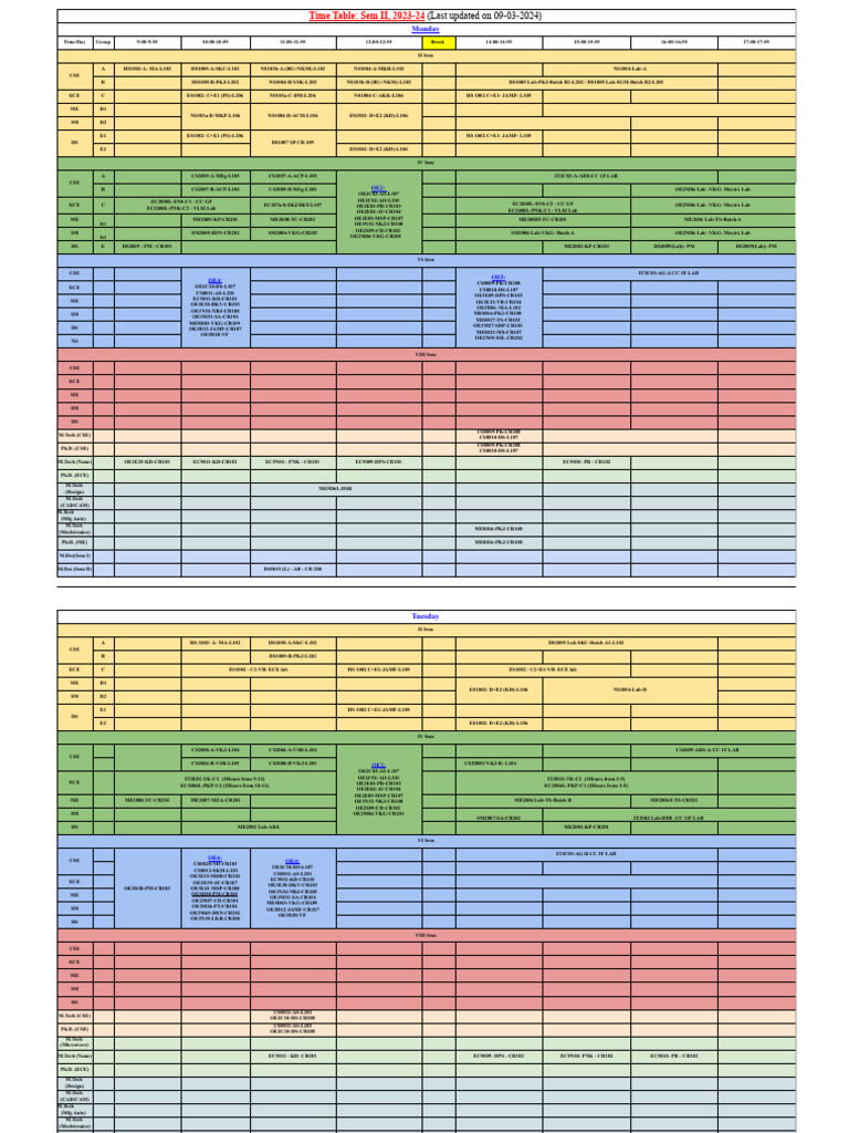 Time-Table_II-sem_2023-24 | PDF Time-Table_II-sem_2023-24 | PDF