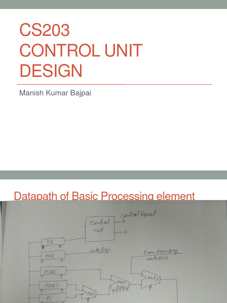Control Unit Design | PDF | Computer Science | Computer Hardware Control Unit Design | PDF | Computer Science | Computer Hardware