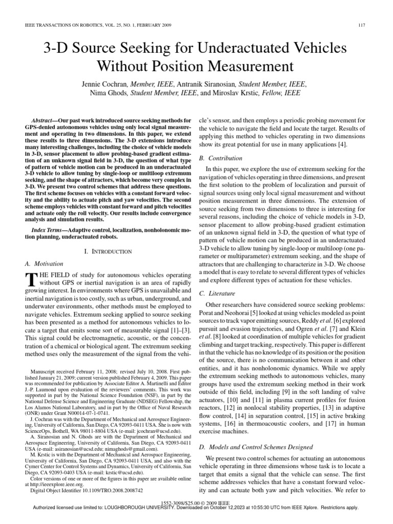 3-D Source Seeking For Underactuated Vehicles Without Position ...