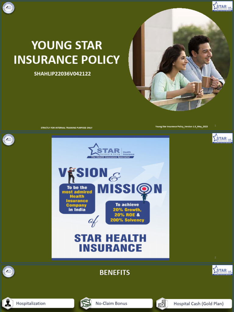 Young Star Insurance Policy - Version 1.0 - May - 2023 - Presentation ...