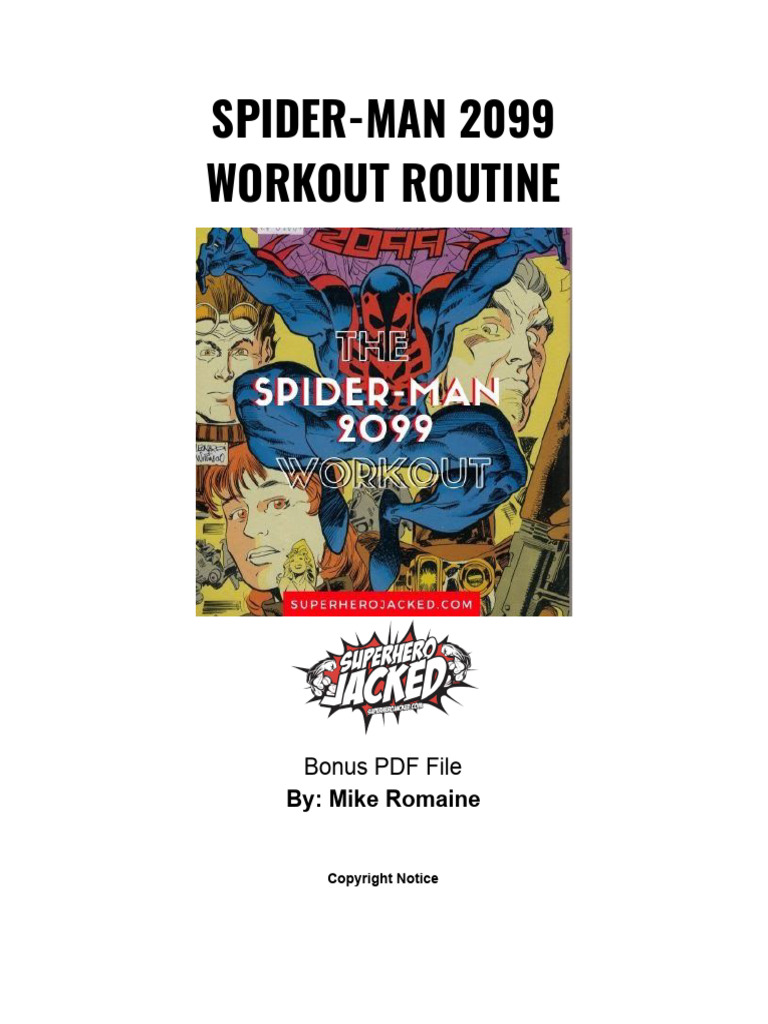 Spider Man 2099 Workout Routine PDF 1 | PDF | High Intensity Interval ...