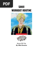 Katsuki Bakugo Workout PDF | PDF | Strength Training | Physical Fitness