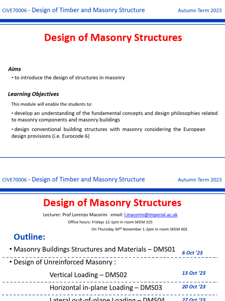 DMS - Lecture 1 (2023 - 24) LM v01 (Print) | PDF | Strength Of ...