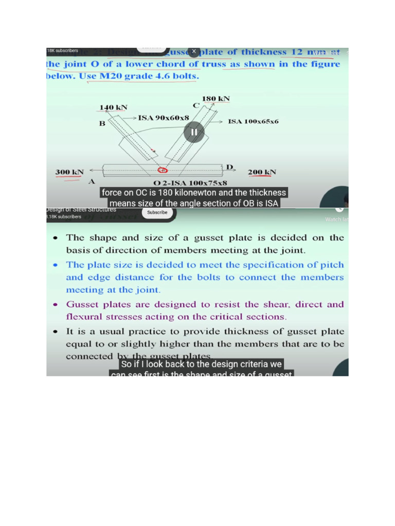 Gusset Plate | PDF