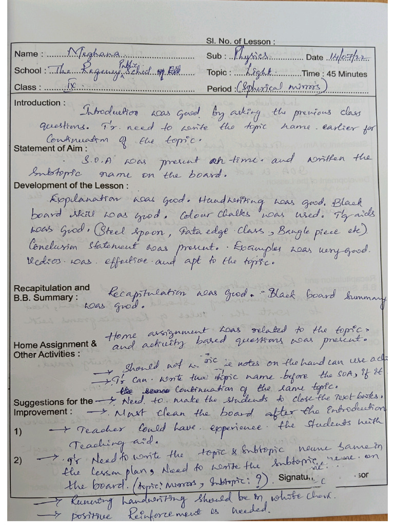 Lesson Plan PS | PDF