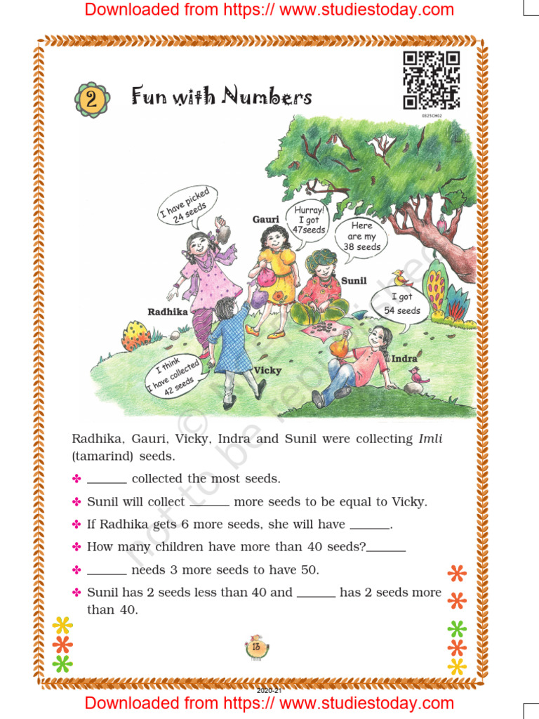 NCERT Class 3 Maths Fun With Numbers | PDF | Currency