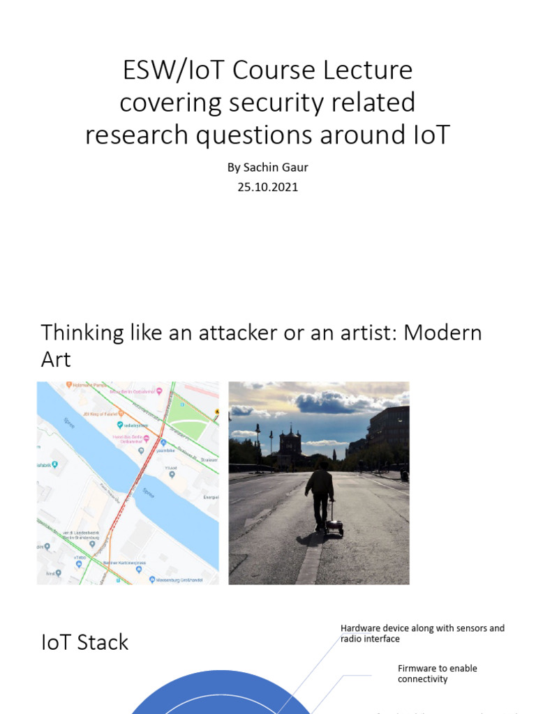 Lecture of IoT Security | PDF | Internet Of Things | Security