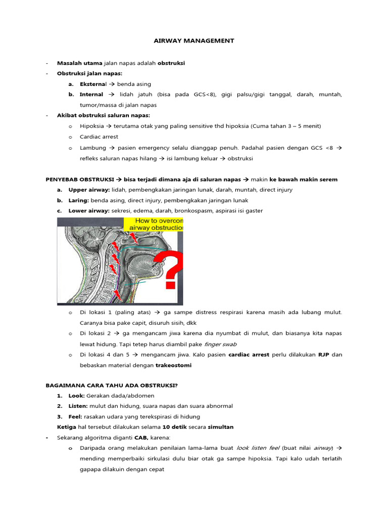 Lecture 8.1 Airway Management | PDF