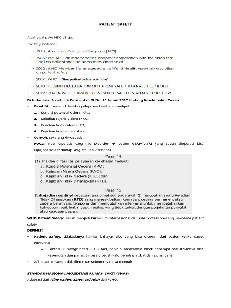 Lecture 4.1 Patient Safety + HSC | PDF