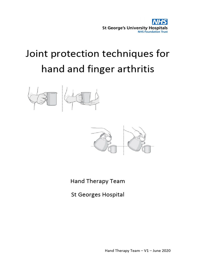 Joint Protection Techniques For Hand and Finger Arthritis | PDF | Hand ...